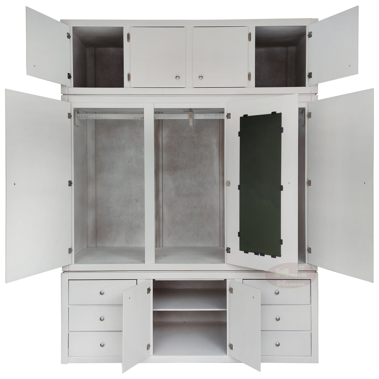 Ropero en tres partes Mod. Mateo – Muebles Marrón